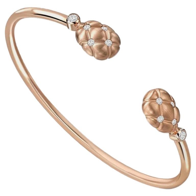 Fabergé Rococo Rose Gold Diamond Bracelet For Sale at 1stDibs