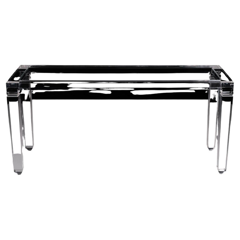 Fabianart Lucite Console Tale 1980s Italy For Sale at 1stDibs
