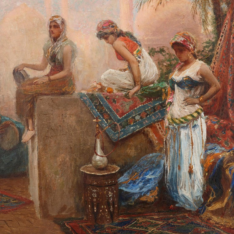 Fabio Fabbi - Large Italian Orientalist oil painting by Fabbi For Sale ...