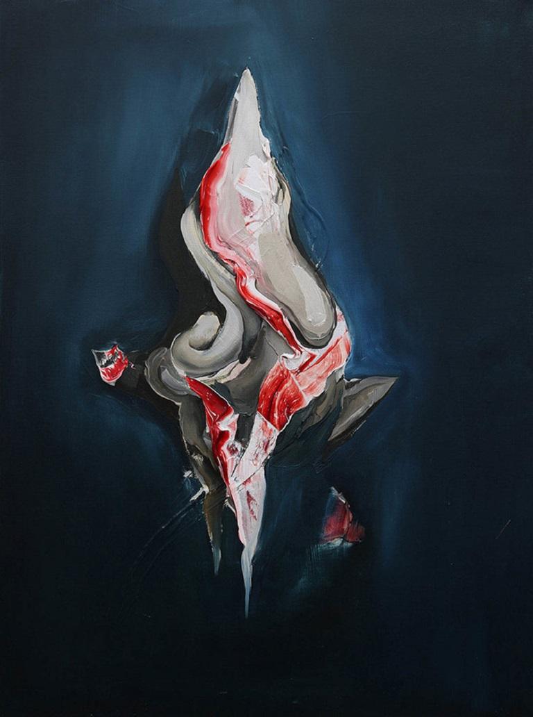 Fabio La Fauci - Figure n.17, Oil and Acrylic on Canvas Painting by ...