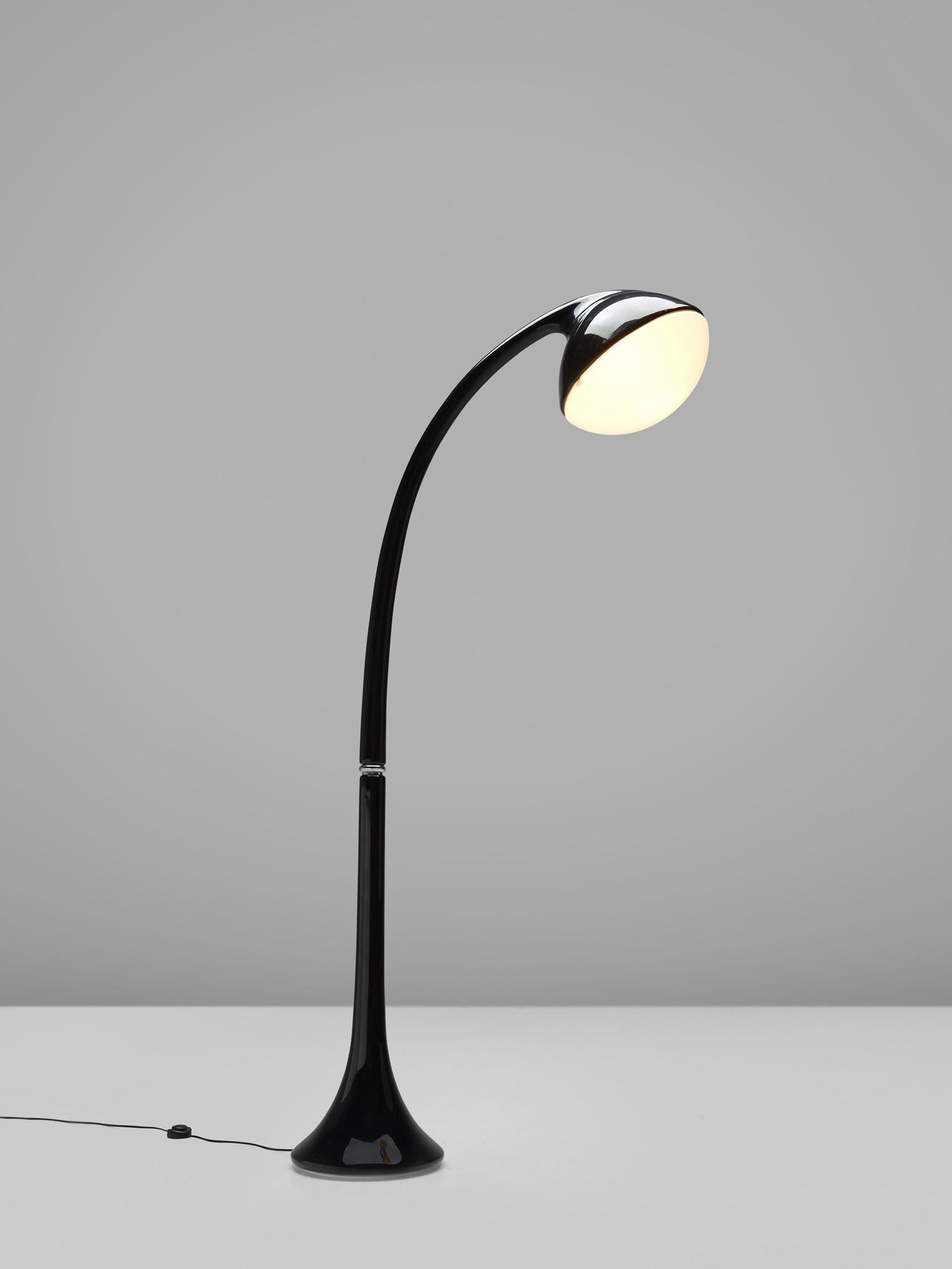 Fabio Lenci for Guzzini Black Floor Lamp For Sale at 1stDibs