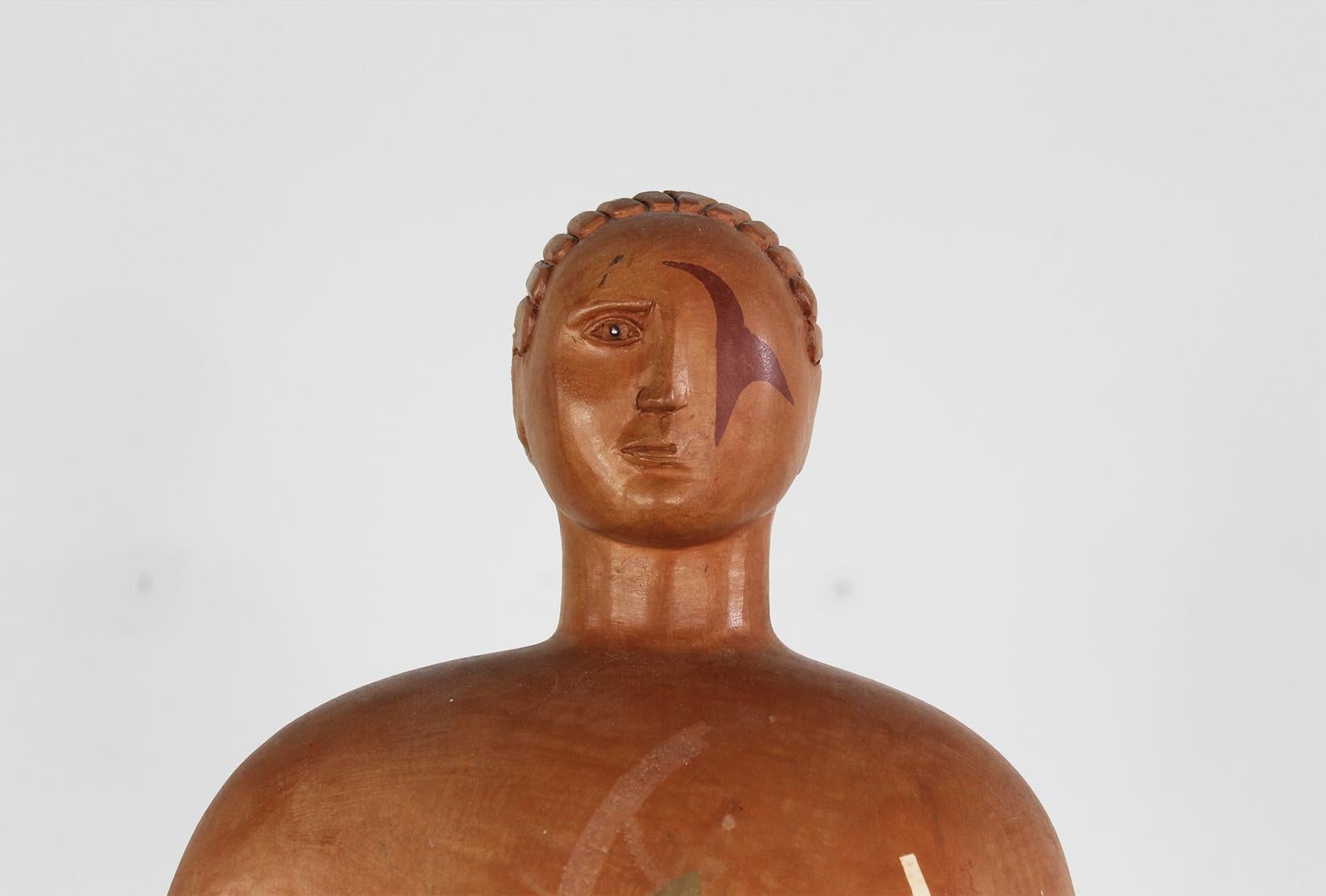 Fabio Provinciali Sculpture in Terracotta with Metal Studs 1990 ca ...