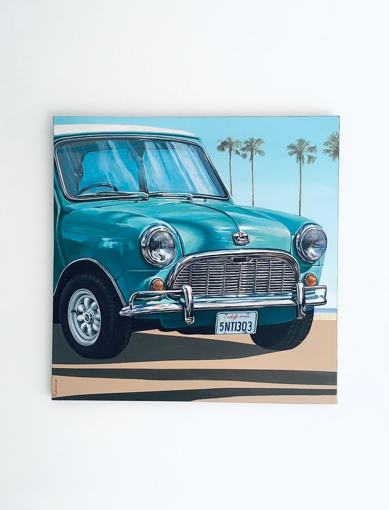 Fabriano - My Mini - car landscape vibrant painting art oil artwork ...