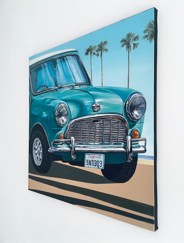 Fabriano - My Mini - car landscape vibrant painting art oil artwork ...