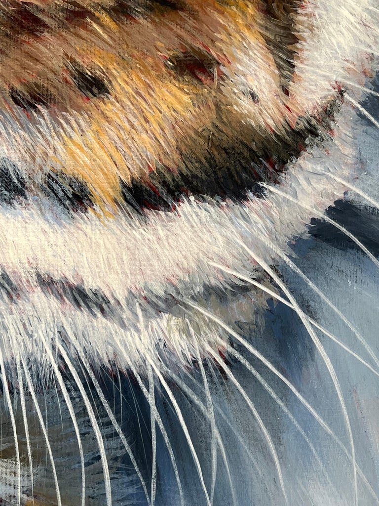 Fabriano - Tiger I - oil animal car wildlife portraiture figurative ...