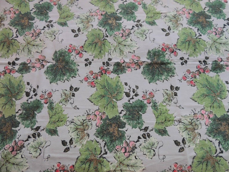 Fabric by the Yard: Printed Cotton Green and Red Grapes Vineyard For ...