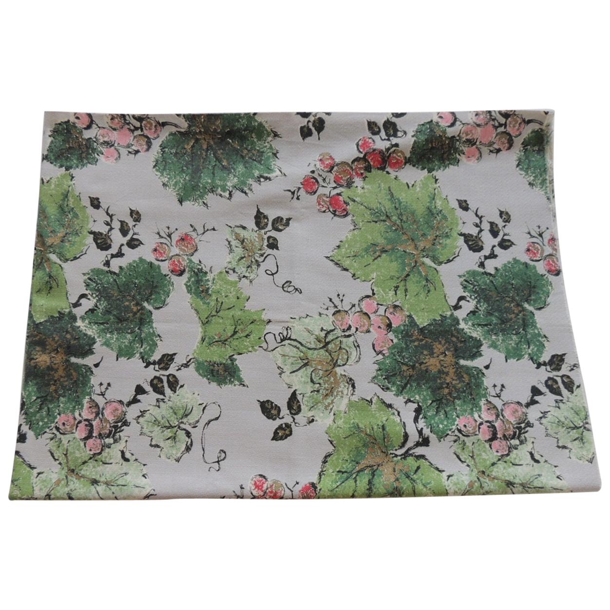 Fabric by The Yard Mid-Century Modern Yellow and Red Tear Drop Pattern ...