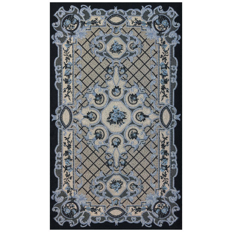 Fabric Tapestry with Artistic Rug Design Upholstered Panel on Demand ...
