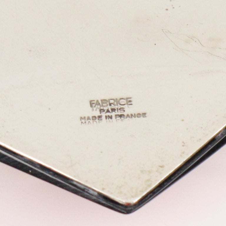 Fabrice Paris Art Deco Inspired Chrome Necklace at 1stDibs