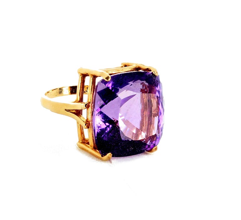 Fabulous Amethyst Gold Ring at 1stDibs