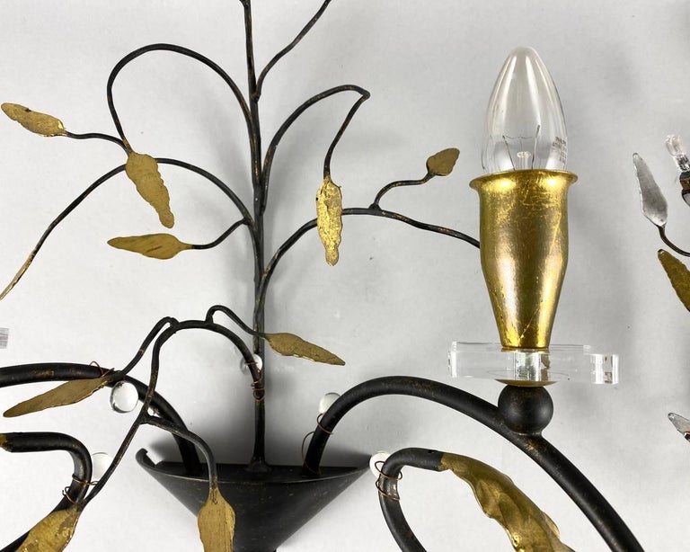 Fabulous Designer Pair of Art Wall Sconces Rare Vintage Sconces, Italy ...
