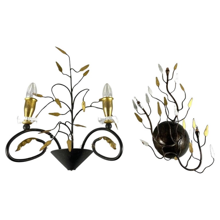 Fabulous Designer Pair of Art Wall Sconces Rare Vintage Sconces, Italy ...