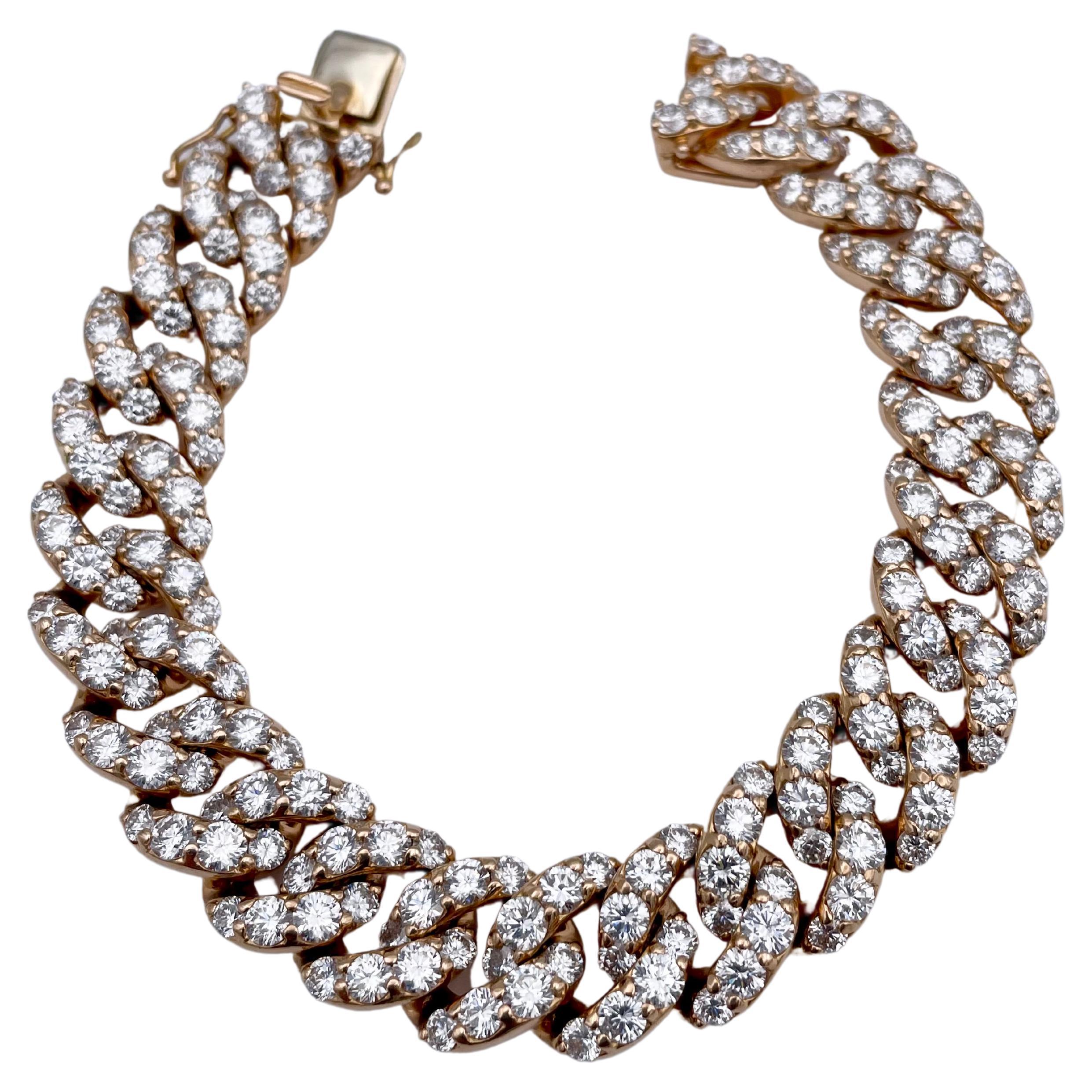 Fabulous Retro Two Color Gold Bracelet at 1stDibs