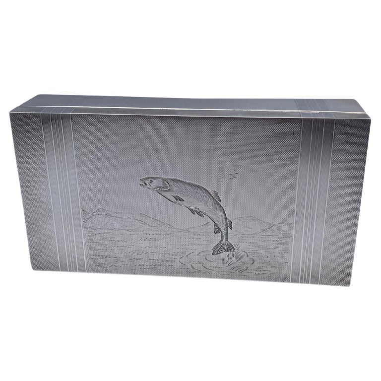 Fabulous Fish Sterling Box For Sale at 1stDibs