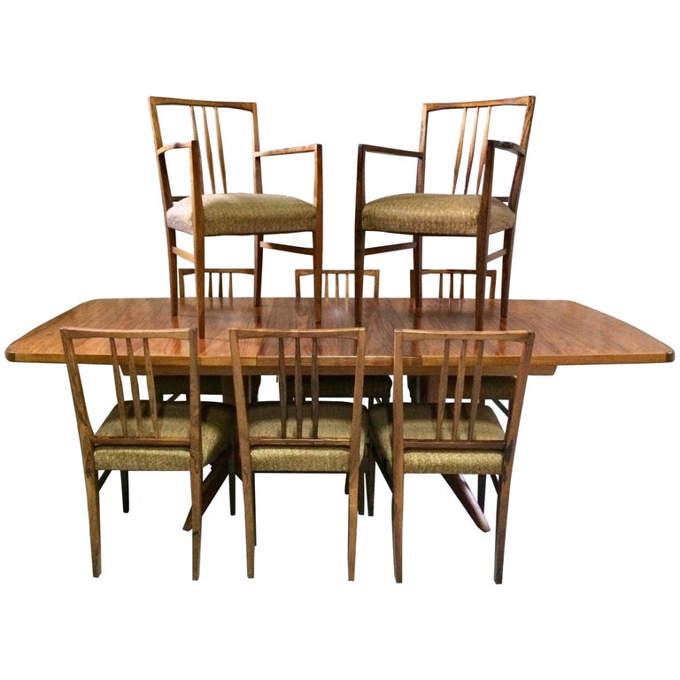 Fabulous Gordon Russell Dining Table and Eight Chairs Rosewood Burford ...