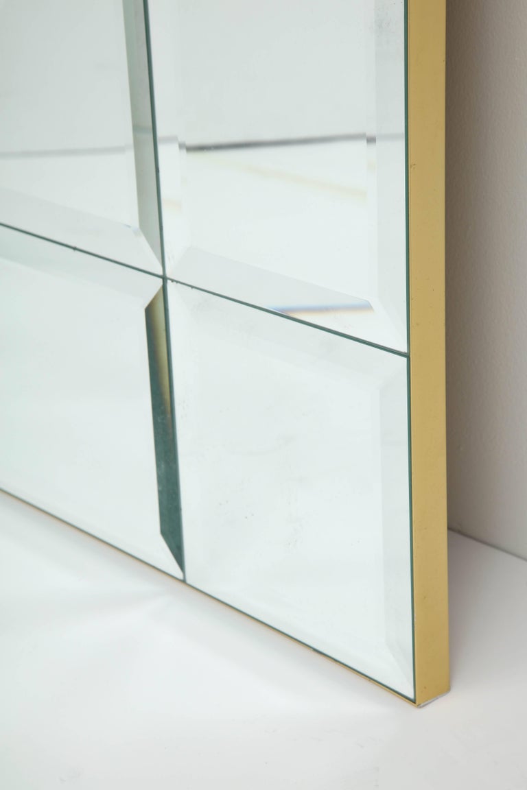 Fabulous Large Faceted Bevelled Mirror For Sale at 1stDibs