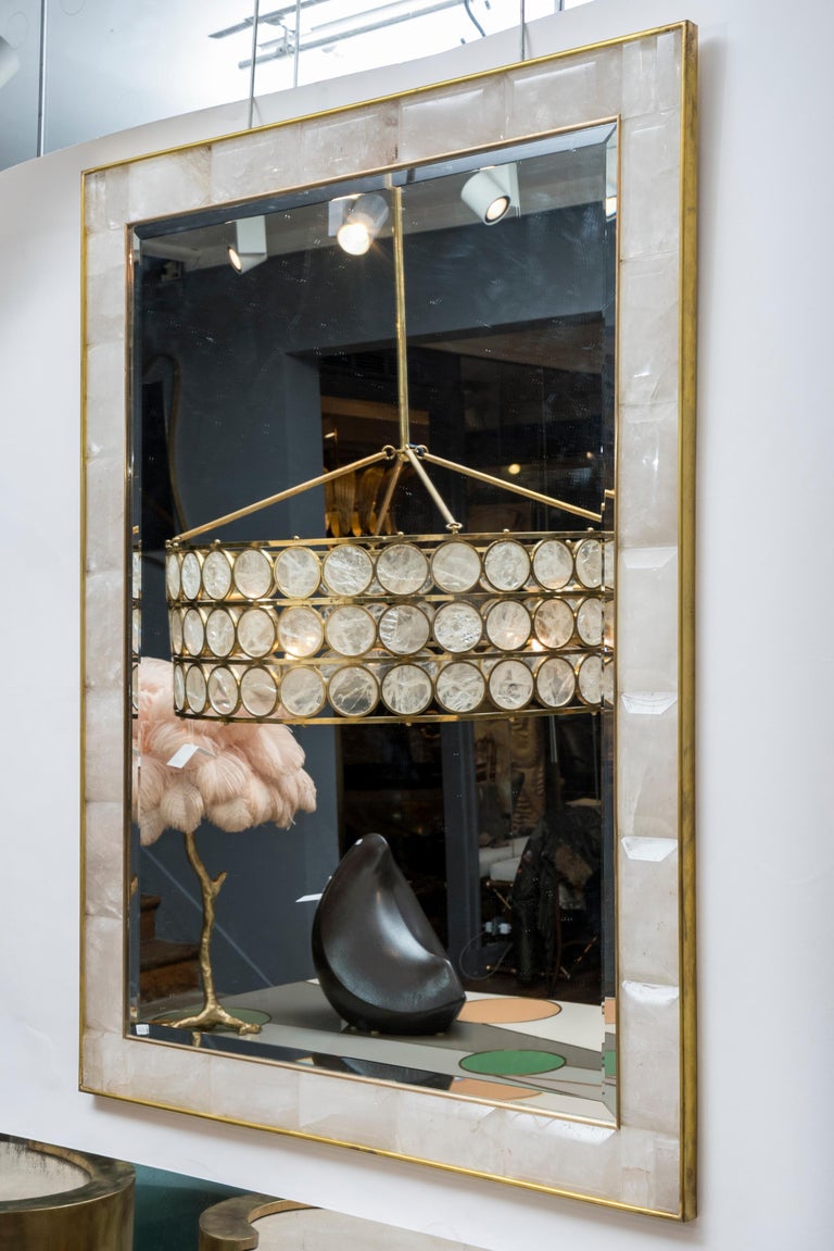 Rock crystal Mirror by Studio Glustin For Sale at 1stDibs
