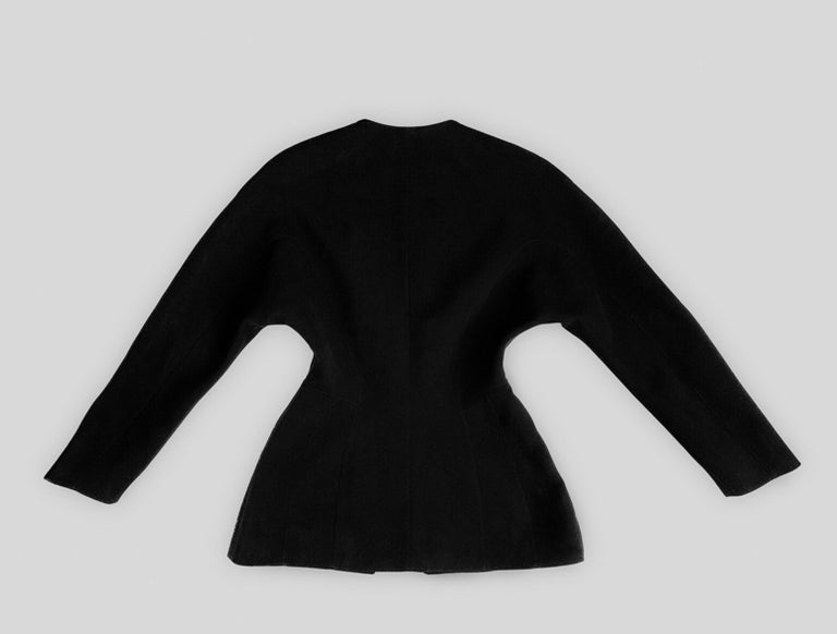 Fabulous MUGLER Blazer Padlock Jacket Black Silver Metal Lock For Sale ...