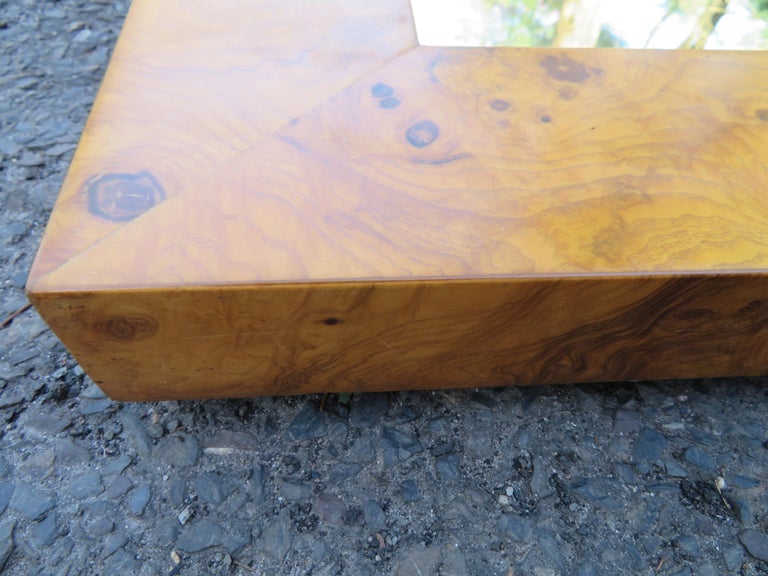 Fabulous Pair Milo Baughman Thayer Coggin Burl Mirrors Mid-Century ...