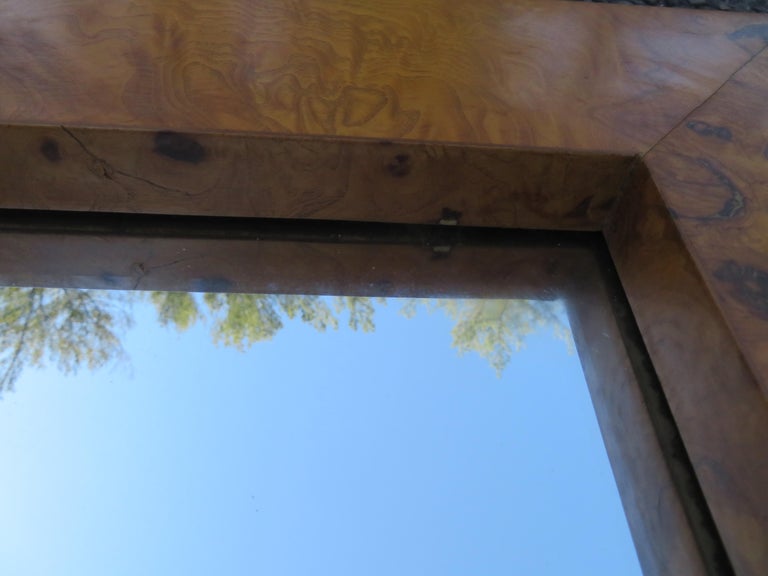 Fabulous Pair Milo Baughman Thayer Coggin Burl Mirrors Mid-Century ...