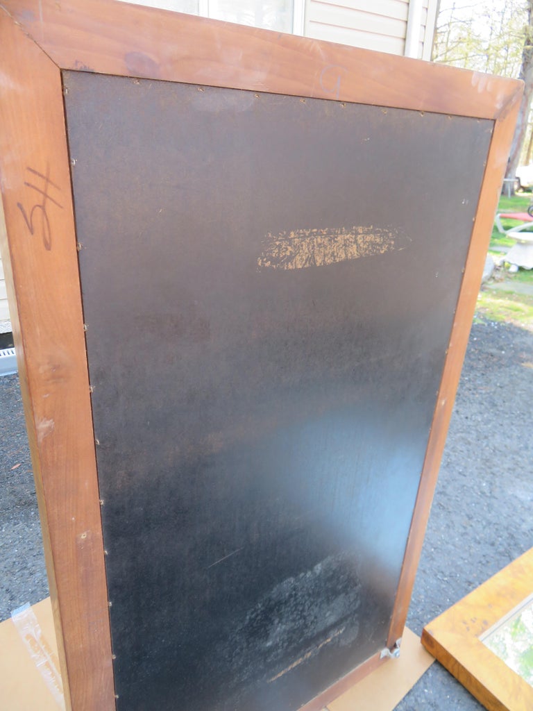 Fabulous Pair Milo Baughman Thayer Coggin Burl Mirrors Mid-Century ...