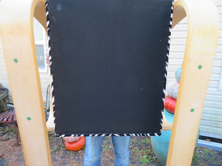 Fabulous Pair Zebra Print Alvar Aalto 400 Tank Chair by Artek Mid ...