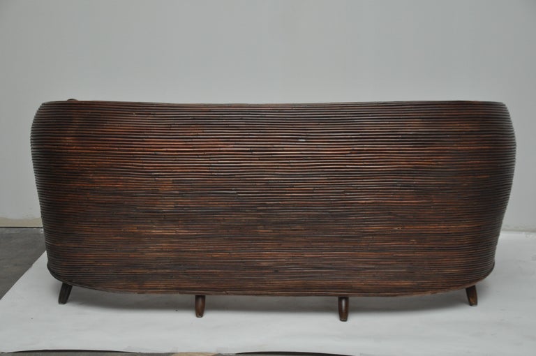 Fabulous Rattan Curved Sofas For Sale at 1stDibs | curved rattan sofa ...