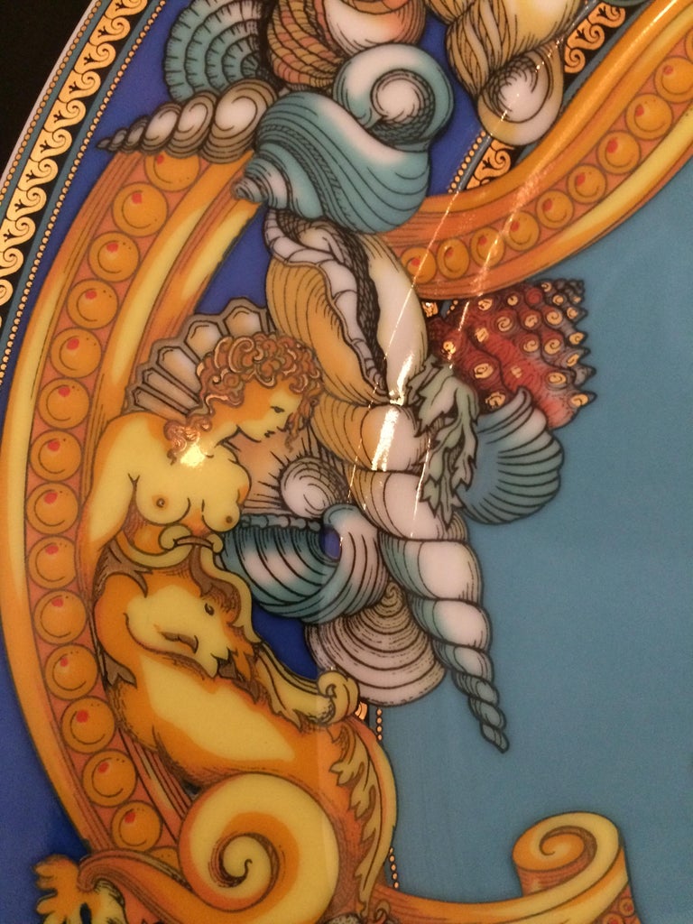 Fabulous Set of Eight Barely Used Versace La Mer Charger Plates ...