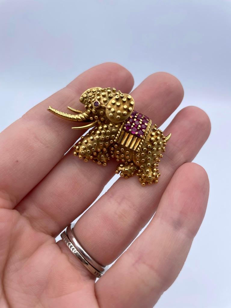 Fabulous TIFFANY Elephant Brooch For Sale at 1stDibs | elephant brooch ...