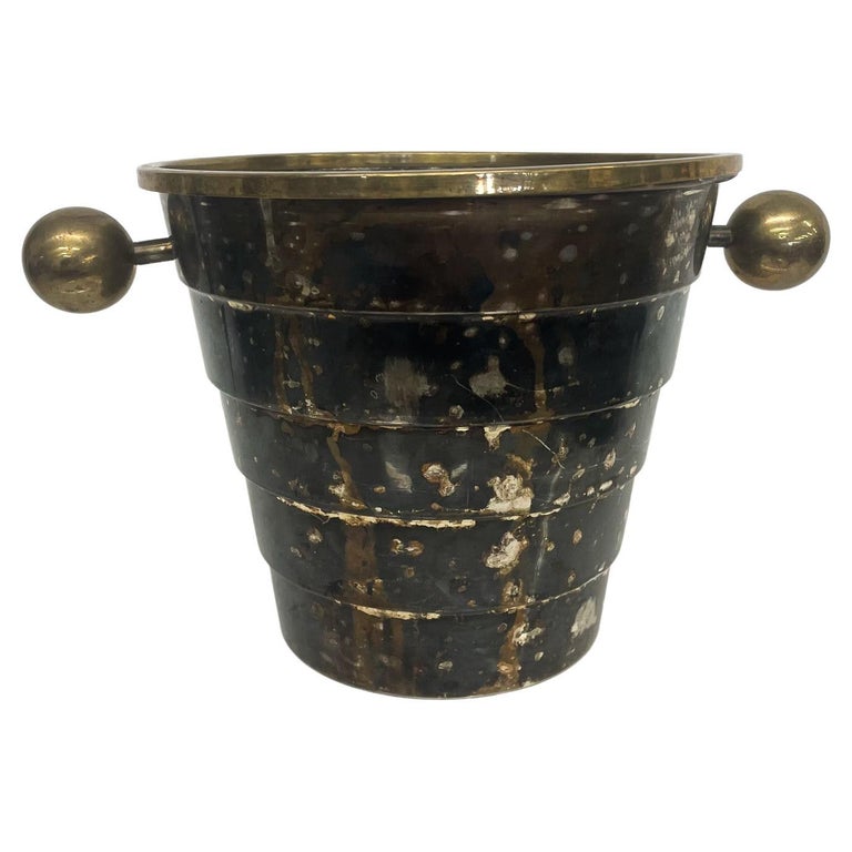Fabulous Vintage Champagne Ice Bucket Silver Brass Larry Laslo for ...
