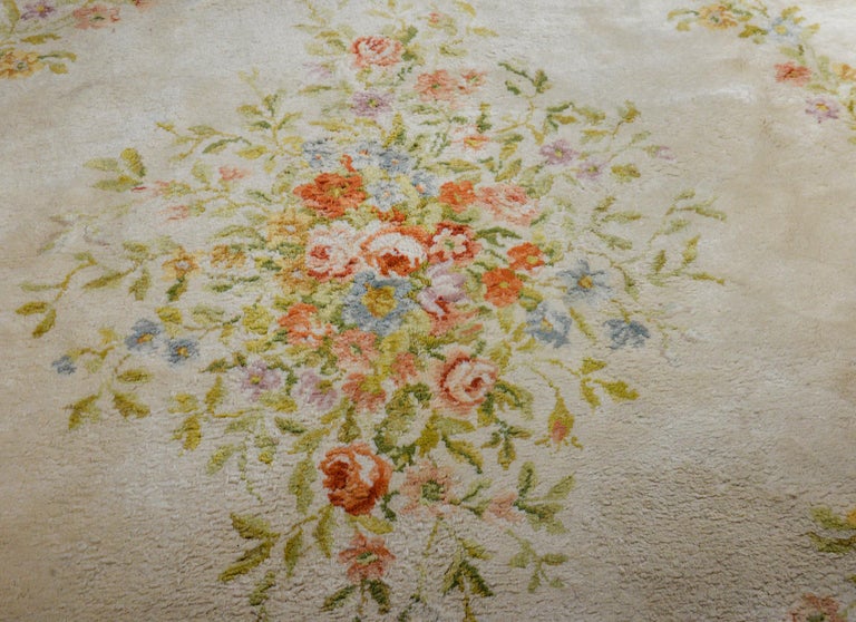 Fabulous Vintage French Savonnerie Rug at 1stDibs