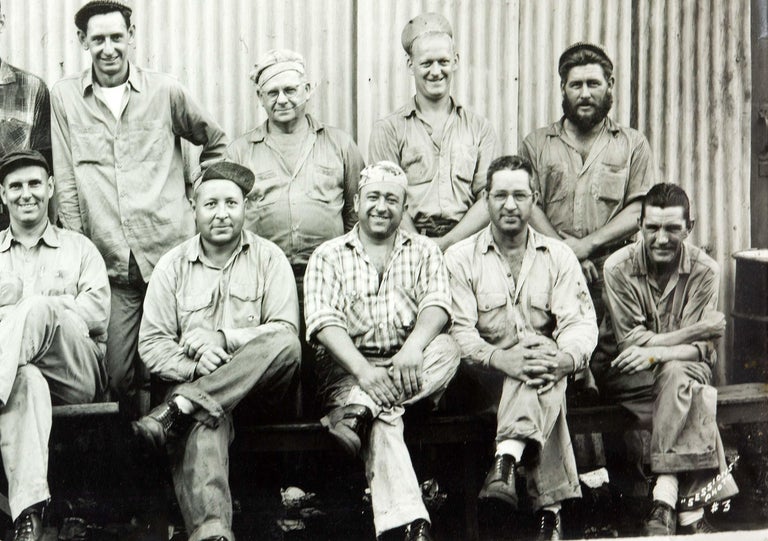 Fabulous Vintage Mid Century Steel Mill Occupational Photograph Dated ...