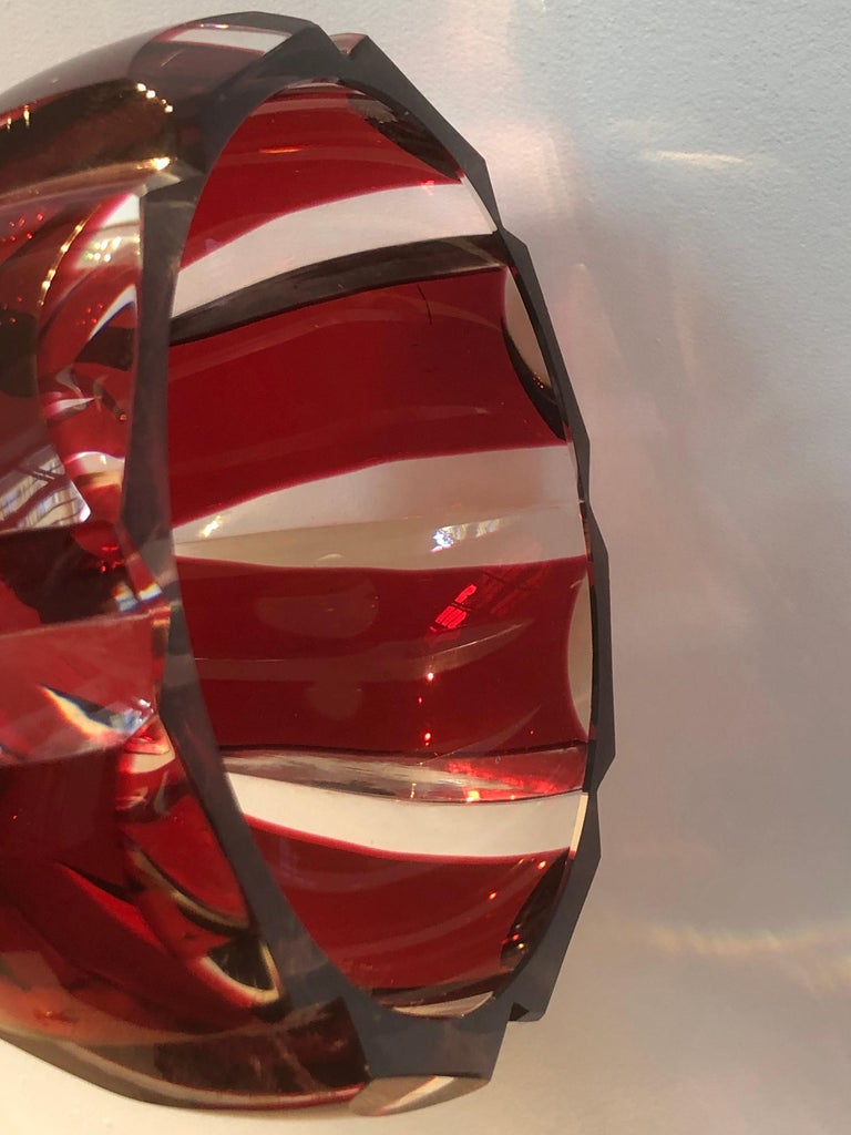 Fabulous Vintage Ruby Red French Crystal Table Lamp by Saint Louis ...