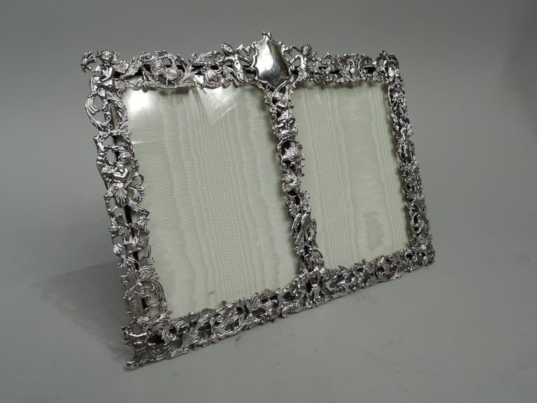 Fabulously Fancy English Victorian Rococo Sterling Silver Double ...