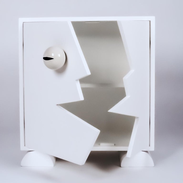 Faccione, Lacquered Wood and Ceramic Eyeball Cabinet by Ennio Nonni For ...