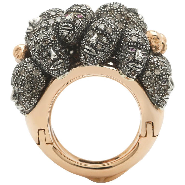 Faces Ring in a Ring For Sale at 1stDibs | the ring faces