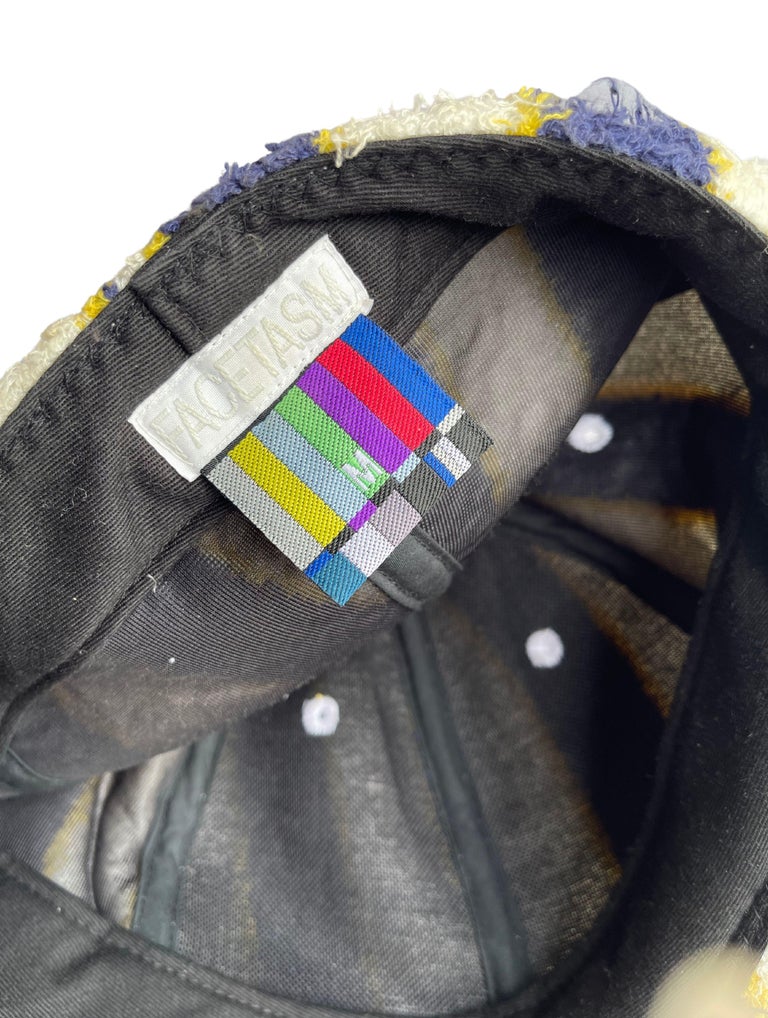 Facetasm Frayed Mohair Baseball Cap For Sale at 1stDibs