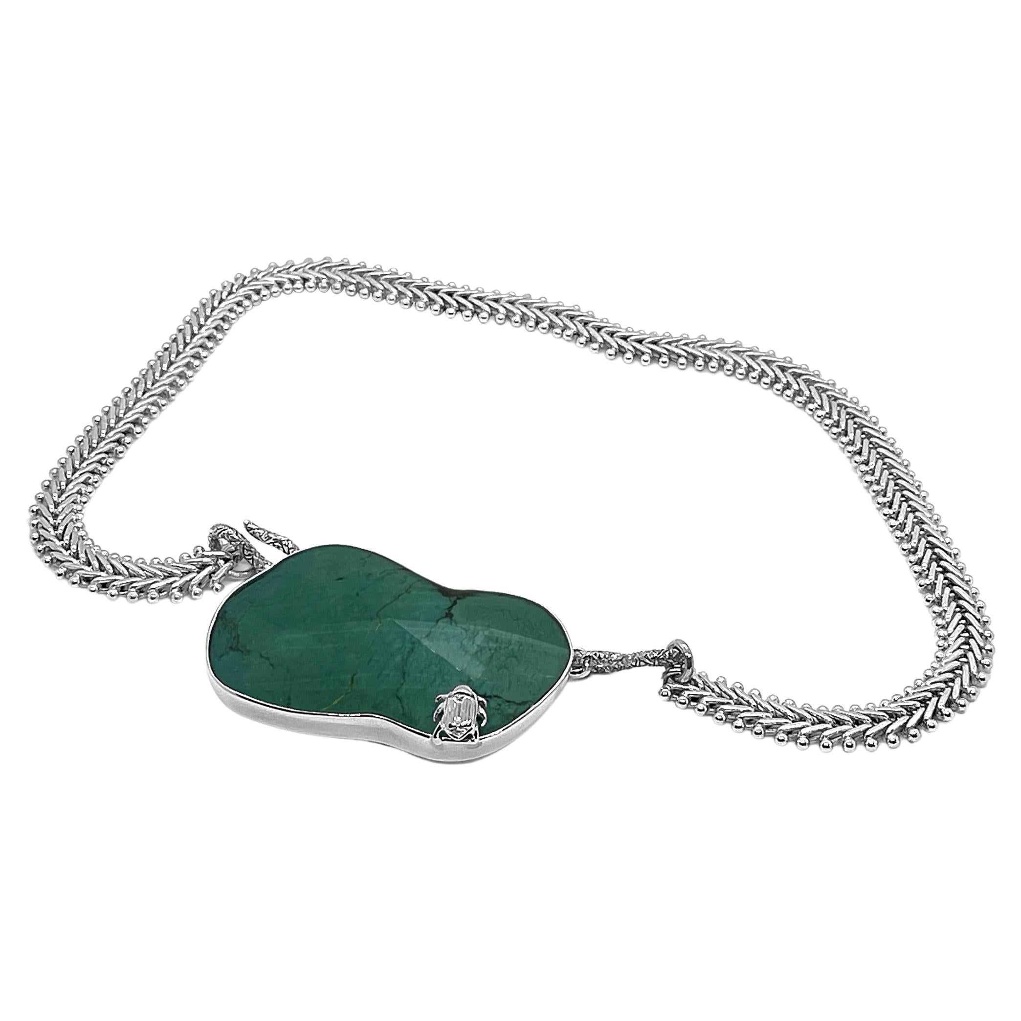 Antique Turquoise Chain Necklaces - 116 For Sale at 1stDibs