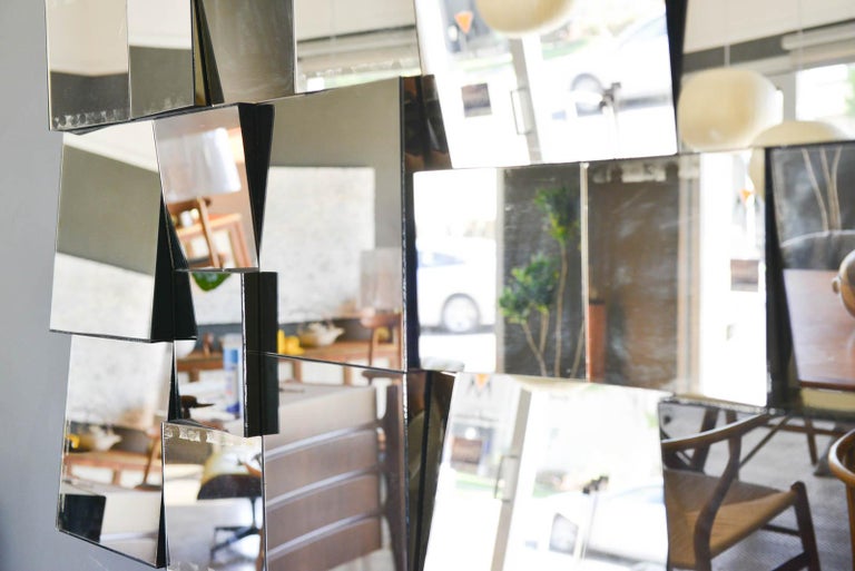 Faceted 'Slopes Mirror' by Neal Small, circa 1970 at 1stDibs