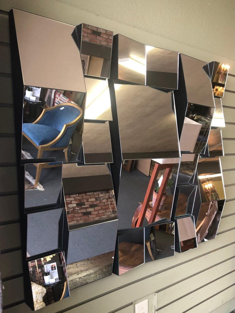 Faceted "Slopes" Mirror in the Style of Neal Small at 1stDibs | neal ...