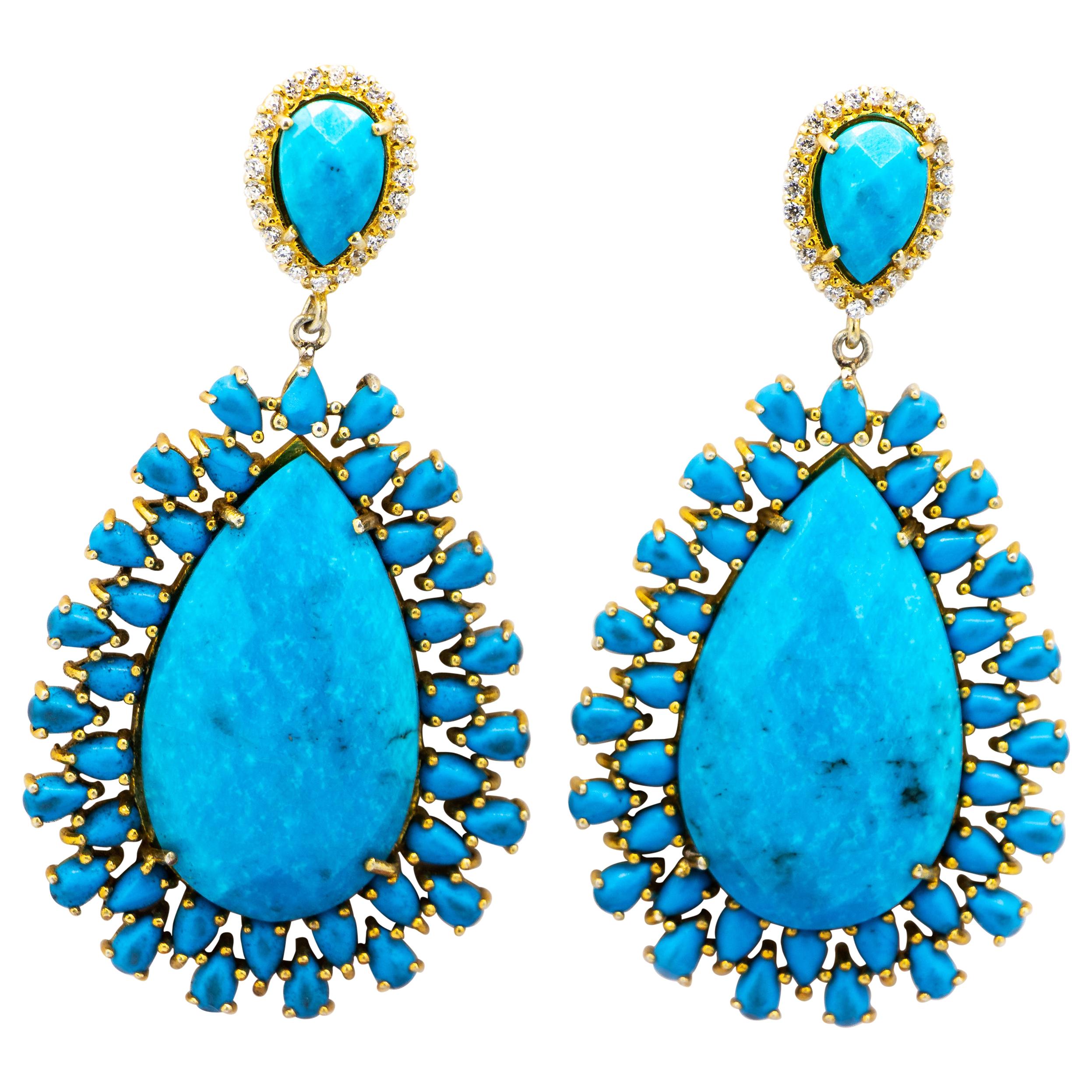 Lagos Turquoise Earrings at 1stDibs