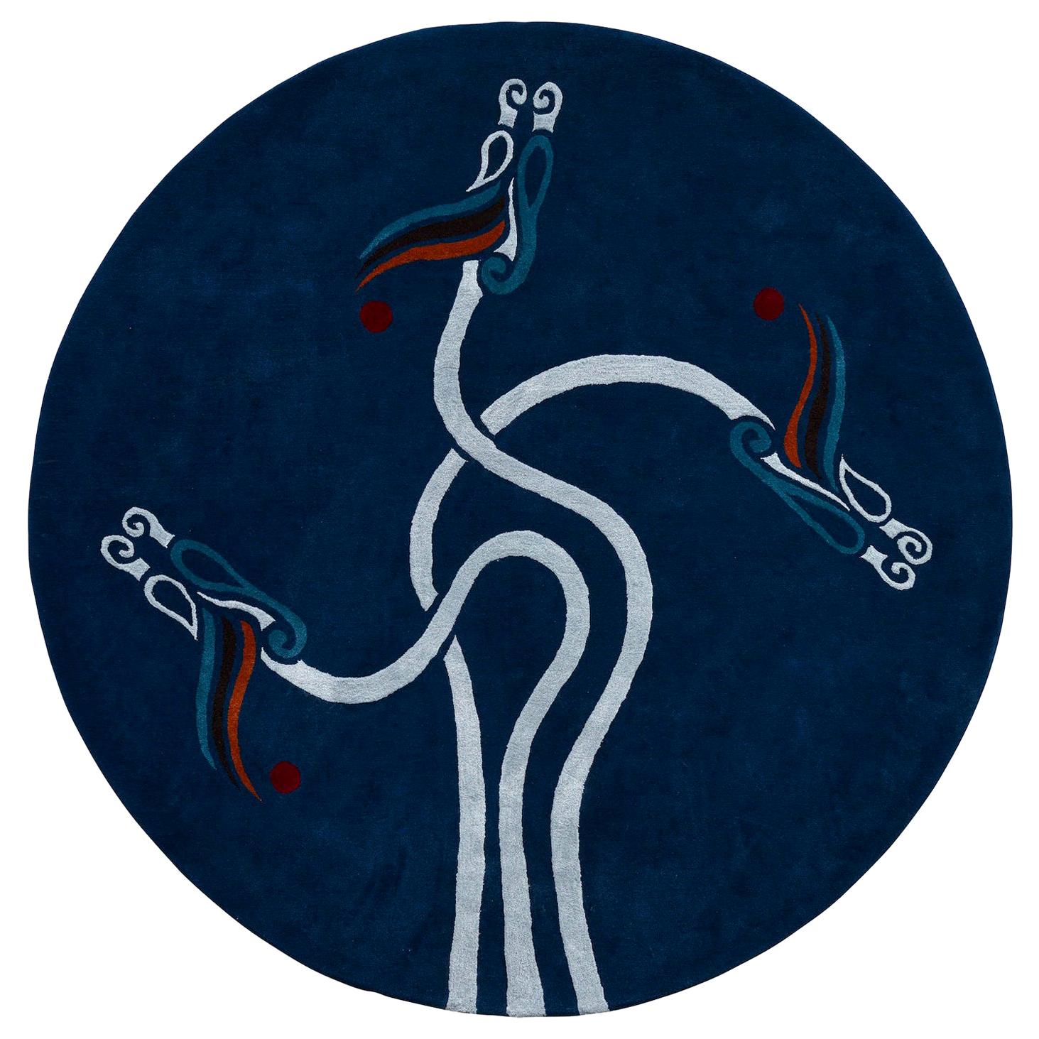 1950s Red and Grey Geometric Abstract Wool Rug Modernist For Sale at ...