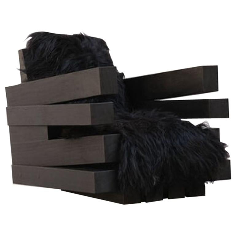 Handcrafted Wood "Swallowtail" Armchair by Brian Fireman at 1stDibs
