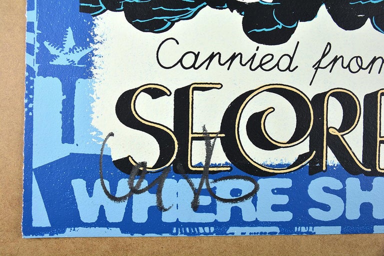 Faile - FAILE: Secret Seas - silkscreen with hand-painted acrylic. Pop ...