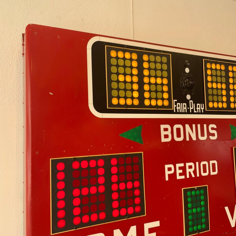 Fair Play Basketball Scoreboard, 1980s at 1stDibs