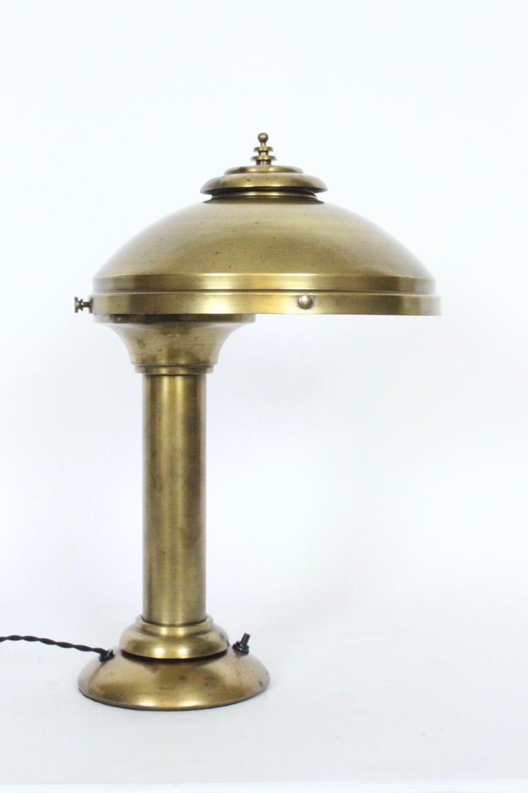 Fairies Mfg. Co. Brass Cantilever Desk Lamp, 1920s For Sale at 1stDibs