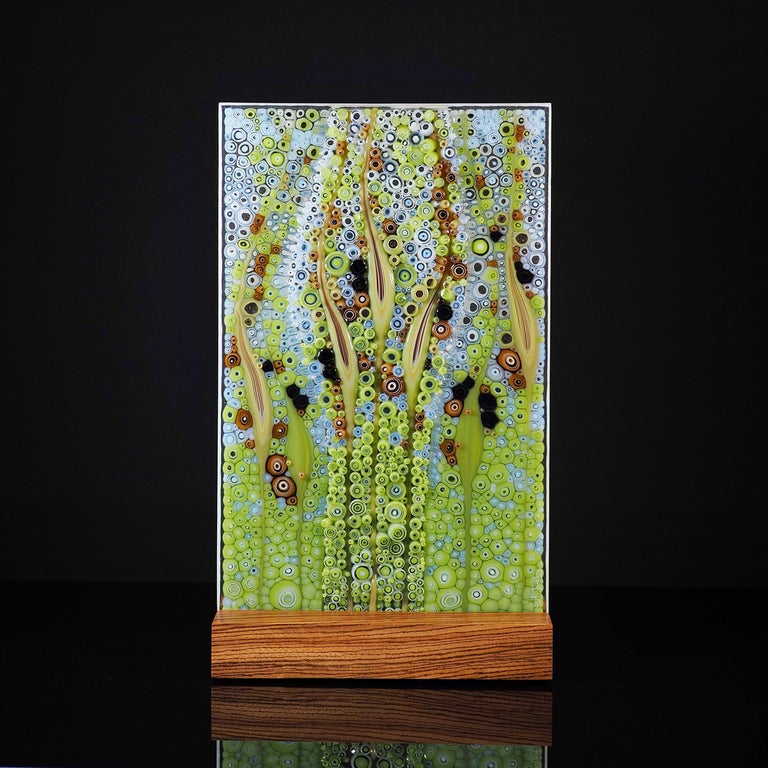 Fairytales and Legends, a Green, Red and White Glass Sculpture by ...