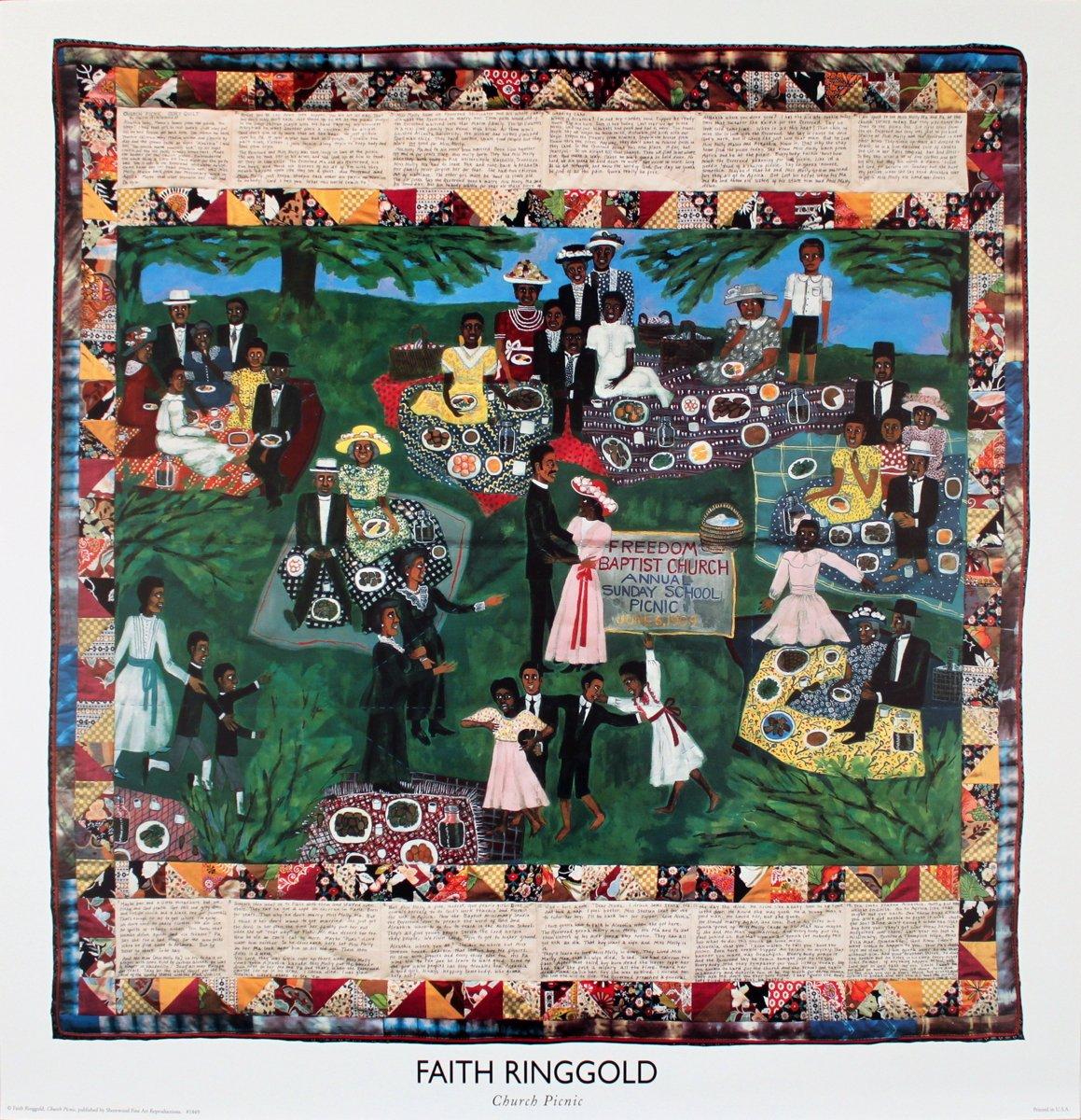 Faith Ringgold - The Sunflower's Quilting Bee at Arles at 1stDibs