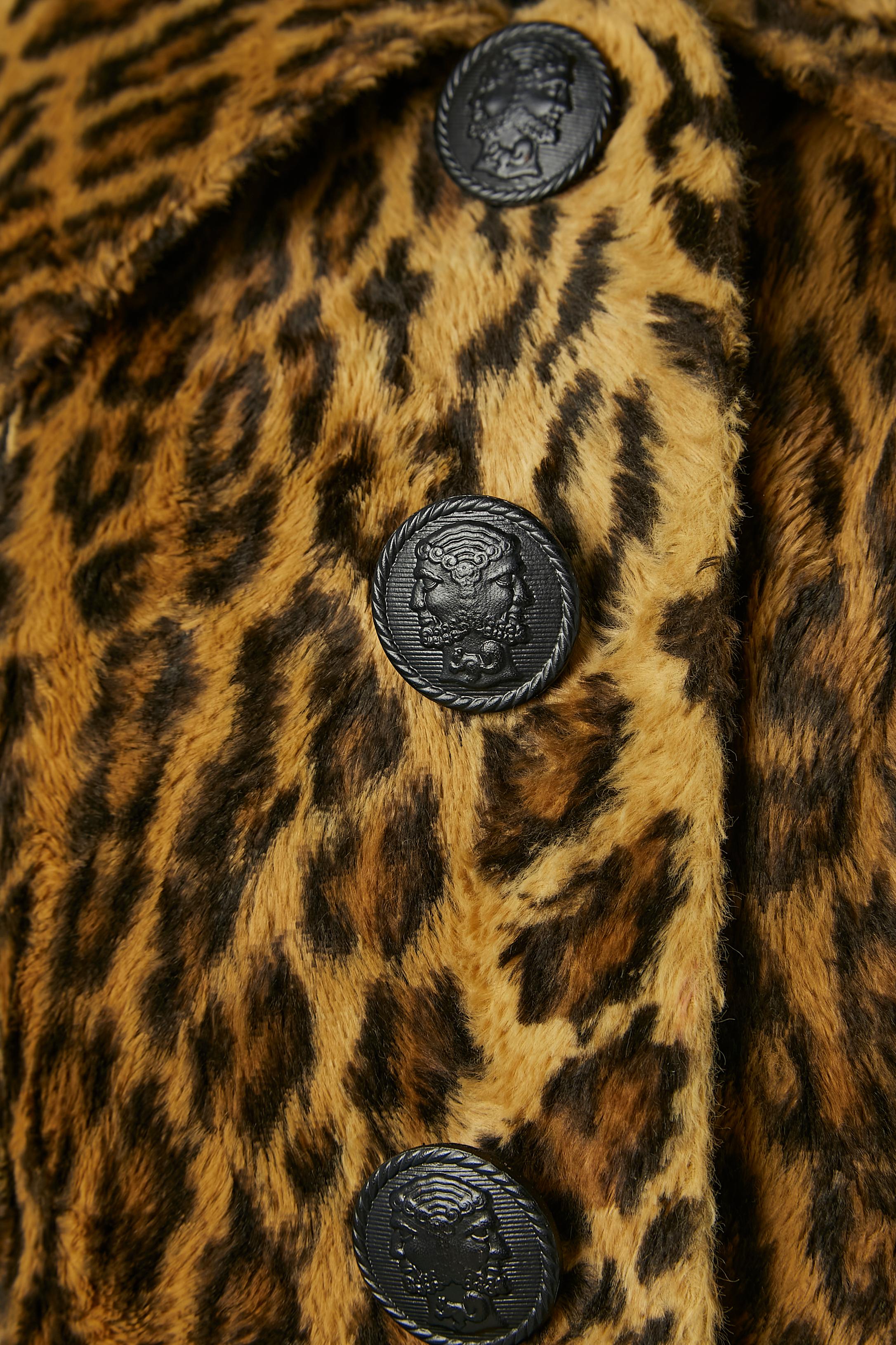 Fake furs leopard printed padded coat Fendi by Karl Lagerfeld for ...