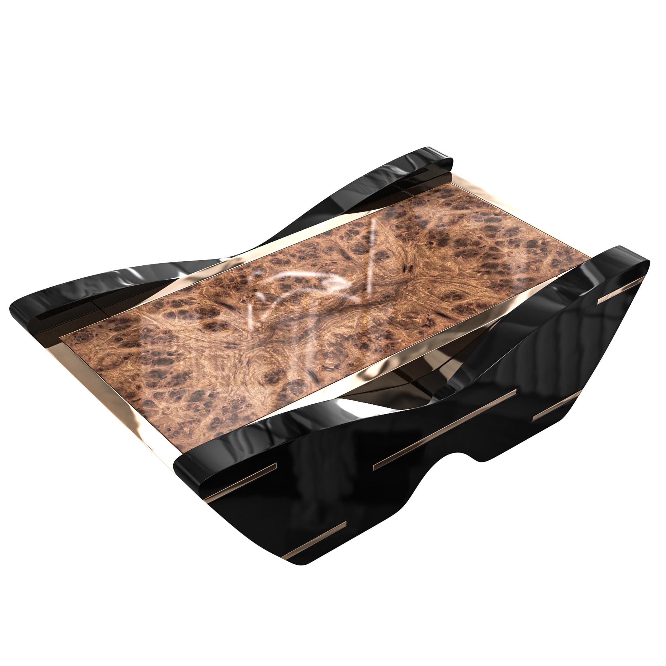 "Falconara" Coffee Table, Stainless Steel with Bronze Details, Istanbul ...